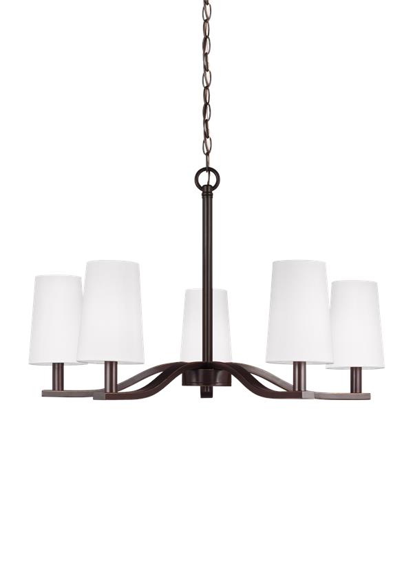 3128005-782,Five Light Chandelier,Heirloom Bronze